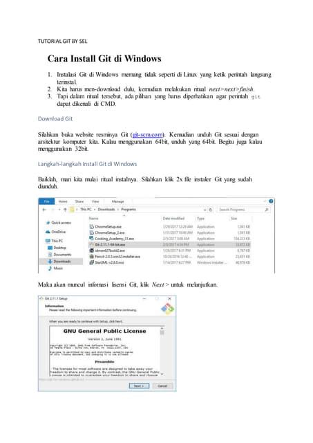 tutorial git by sel docx