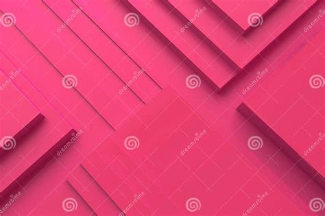 Abstract Geometric Background Featuring Interlocking Pink Shapes Creating Dynamic Composition
