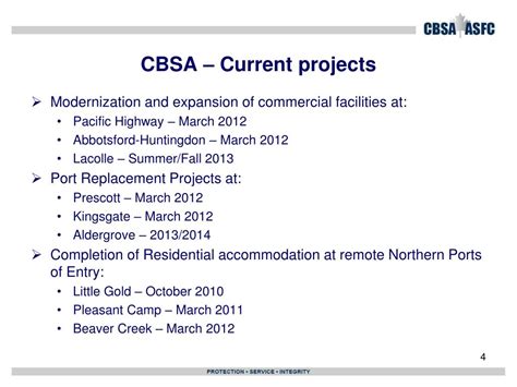 PPT CBSA BORDER INFRASTUCTURE Border Infrastructure Coordination Session PowerPoint