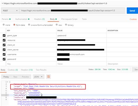 Azure With Client Credential Flow Access Token Getting Generated