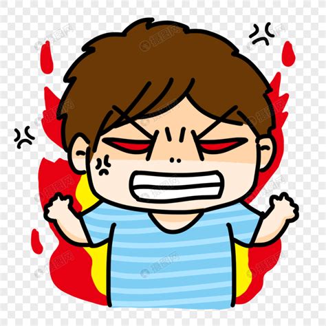 生气发火表情包元素素材下载 正版素材401372641 摄图网