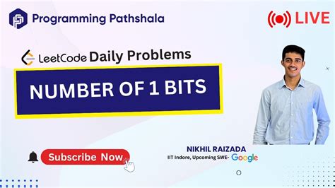 Code EveryDay Bit Manipulation Asked In Infosys 191 Number Of 1