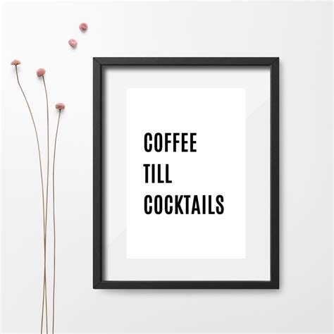 Plakat Typograficzny Coffee