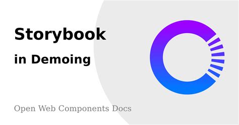 Demoing Storybook Open Web Components