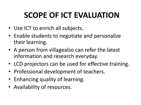 ICT IN EVALUATION Pptx