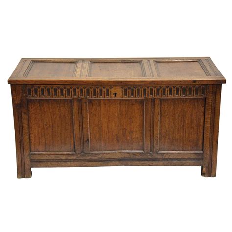 Lot 374 Joined Oak Coffer 18th Century
