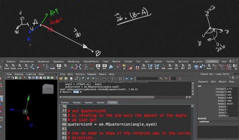 Aim Transformation With The Maya Api Simple Math Math Operations Maya