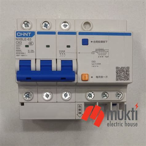 Chint 32a Tp Rcbo 30ma 6ka Residual Current Operated Circuit Breaker Nxble 3p Earth Leakage