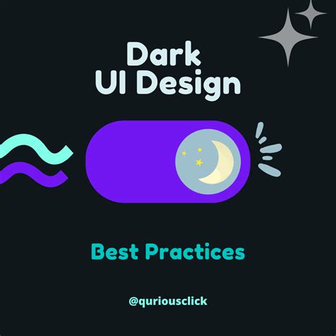 Dark UI Design Best Practices Mobile Application Web Application