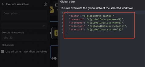 [feat] use all current workflow globaldata · issue 1366 · automaapp