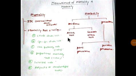 Measurement Of Mortality And Morbidity 1 Youtube