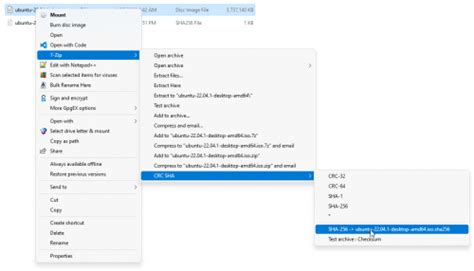 7zip Cli To Generate Sha256 Checksum File Steve Zazeski