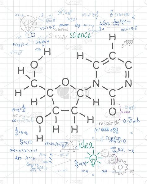 Dna链画在信纸上