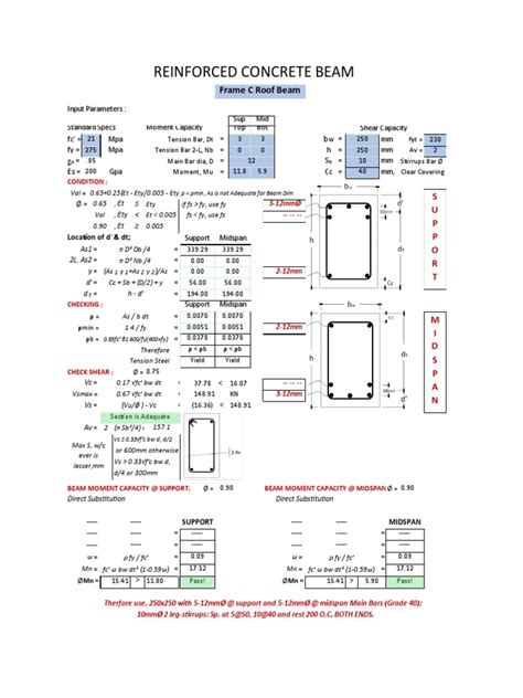 Beam Design Pdf Beam Structure Reinforced Concrete
