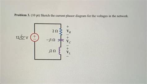 Solved Problem 3 10pt Sketch The Current Phasor Diagram