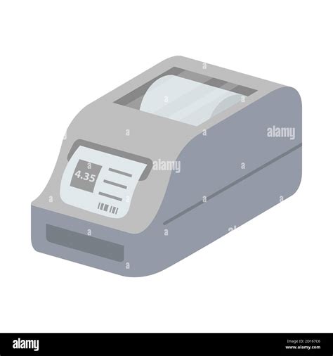 Bar Code Printer Label Printer Digital Isolated On White Background Stock Vector Image Art Alamy