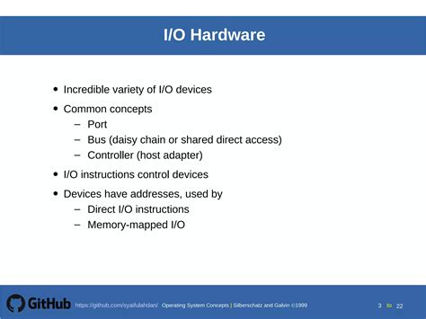 Operating System Ch12 Io Systems Pdf
