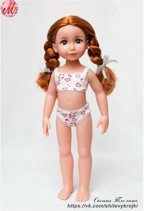 Выкройка топа и трусиков для Любимой подружки Автор Оксана Теслина 2025 Выкройки для кукол