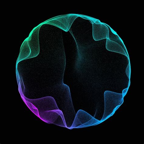 Premium Photo Futuristic Sphere Of Particles And Lines Network Connection Big Data Abstract