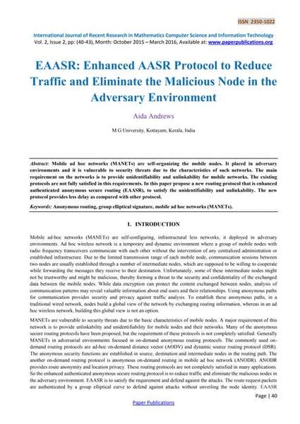 a novel cluster based wormhole avoidance algorithm for mobile adhoc
