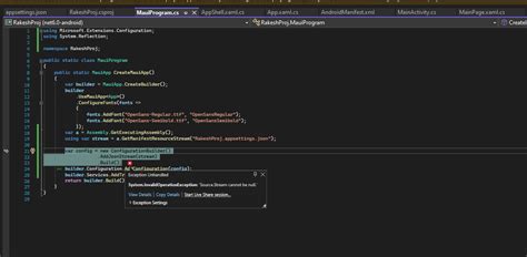 C Problem With Configuration In Netproblem With Read A Json Filei