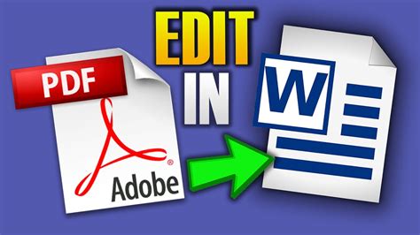 HOW TO EDIT PDF FILE IN WORD DOCUMENT YouTube