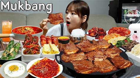 🍱전통시장 털어만든 16찬 La갈비 한식 집밥 한상🥘 상다리 부러지는 라갈비 집밥 먹방 Korean Homemeal Mukbang Asmr Eatingshow