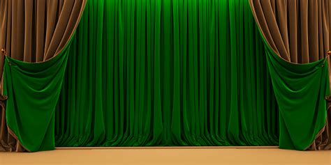 금색과 녹색 붉은 커튼 오페라 장면 드레이프 배경 콘서트 그랜드 오프닝 또는 영화 프리미어 무대 뒤 녹색에 대한 스톡 사진 및 기타 이미지 Istock
