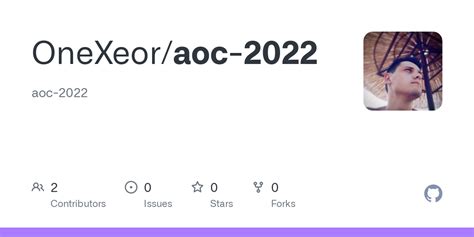 github onexeor aoc 2022 aoc 2022