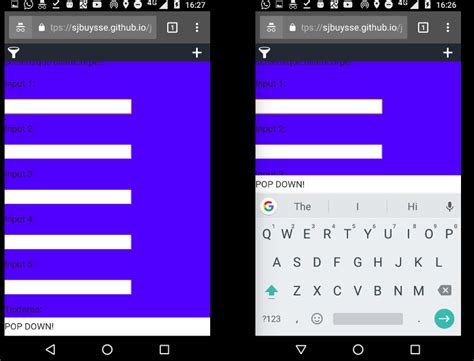 Android Mobile Keyboard Pushes Up Content Because Of An Absolutely Positioned Drawer Stack