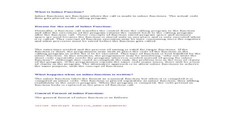 Pdf What Is Inline Function Dokumentips Pdf What Is Inline Function Dokumentips
