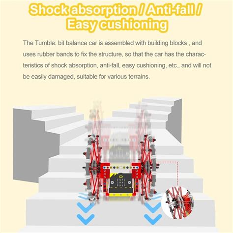 Yahboom Micro Bit Self Balancing Block Building Programmable App Control Robot Kit Tumblebit