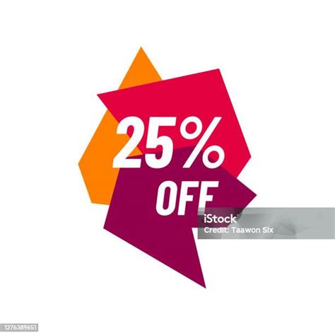 25 할인 판매 25 할인 마케팅 프로모션 포스터 배너 디자인 벡터 일러스트 개념에 대한 스톡 벡터 아트 및 기타 이미지