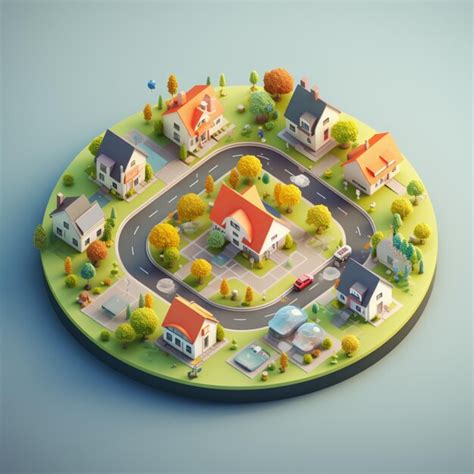 premium ai image isometric fraction real estate website uxu ai generated art