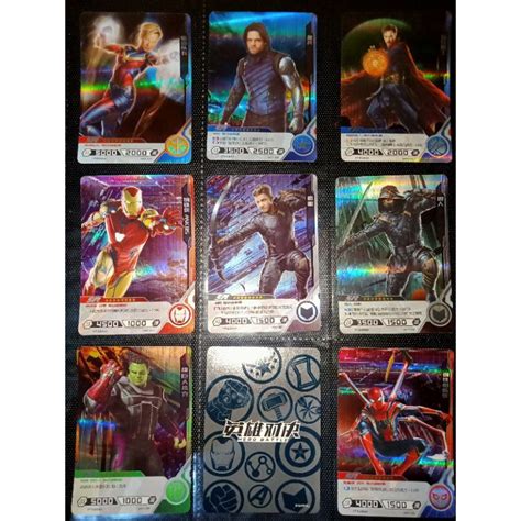 Hero Battles Marvel Heroes Marvel Cinematic Universe MCU Cards Holo Spiderman Ironman Thor