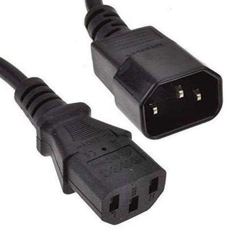IEC C13 To IEC C14 Male To Female Power Cord Power Cord Extension Cable IEC Male To IEC