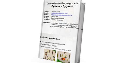 Manuales Y Libros De Informática Como Desarrollar Juegos Con Python
