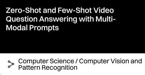 Zero Shot And Few Shot Video Question Answering With Multi Modal Prompts