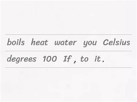Conditionals 1 Unjumble