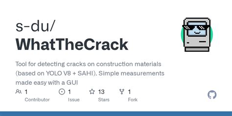 Github S Duwhatthecrack Tool For Detecting Cracks On Construction