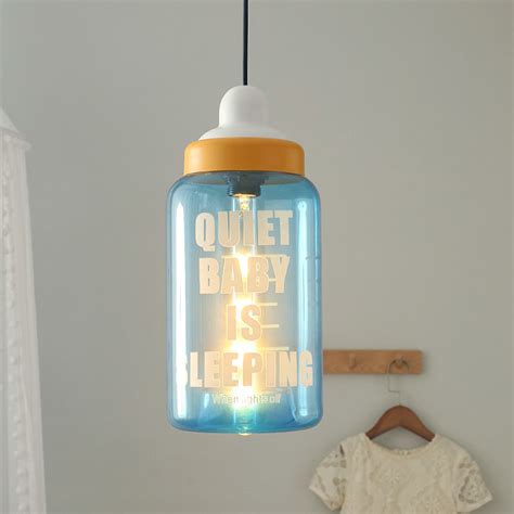 超级奶瓶北欧简约儿童房吊灯男孩女孩儿童灯卧室灯工程餐厅灯具虎窝淘