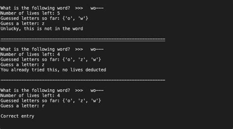 Github Conor Kennedyhangman Simple Game Of Hangman Made With Python