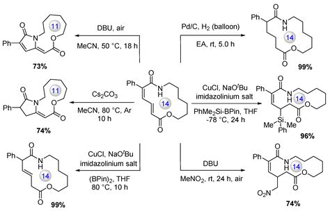 Catalysts Free Full Text Transition Metal Catalyzed C C Bond Macrocyclization Via