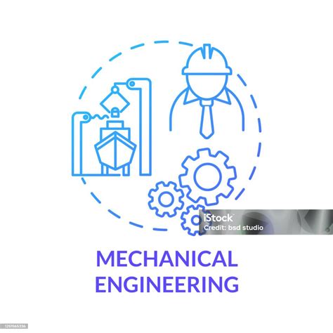 기계 공학 블루 컨셉 아이콘 해상 산업 노동자 선박 수리 서비스 해양 선박 유지 보수 아이디어 얇은 라인 일러스트 벡터 격리 윤곽선 Rgb 색상 도면 수술에 대한 스톡 벡터