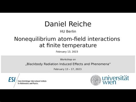 Free Video Nonequilibrium Atom Field Interactions At Finite