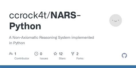 Github Ccrock T Nars Python A Non Axiomatic Reasoning System Implemented In Python