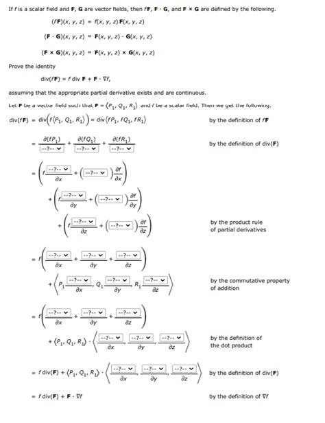 Solved If F Is A Scalar Field And F G Are Vector Fields Chegg