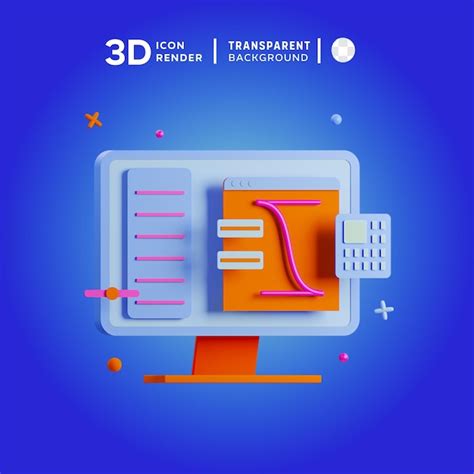 Premium Psd 3d Icon Computer Illustration