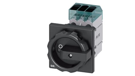 3ld3454 0tk51 Siemens 3 Pole Din Rail Isolator Switch 63a Maximum Current 22kw Power Rating