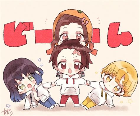 Chibi Demon Slayer Inosuke Tanjiro Zenitsu By Mo Chal